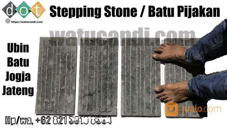 Lantai Batu Asli Paving Pijakan Jalan Setapak Ukuran 20x40x2 di Kota ...