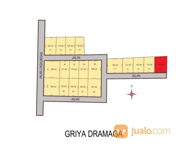 Dekat Kampus IPB, Tanah Dramaga Bogor Dalam Lingkungan Perumahan di ...