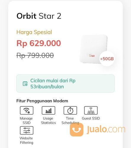 My Orbit Telkomsel Wi-Fi Portable di Kota Surabaya, Jawa Timur | Jualo.com