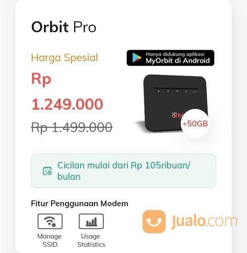 My Orbit Telkomsel Wi-Fi Portable di Kota Surabaya, Jawa Timur | Jualo.com