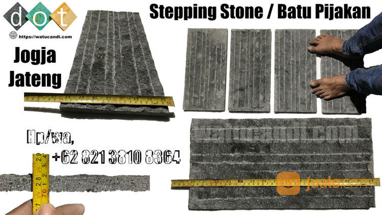 Tegel / Paving Batu Gunung Merapi Kasar Datar Alami. di Kota Jakarta ...