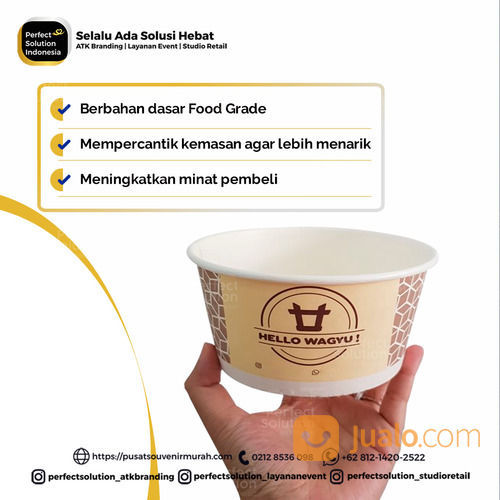 Paper Bowl Custom Design Ukuran 650ml + LID di Kota Jakarta Timur, DKI ...
