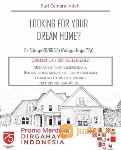 Promo Merdeka Rumah 2 Lantai Puri Cemara Indah di Kota Malang, Jawa ...