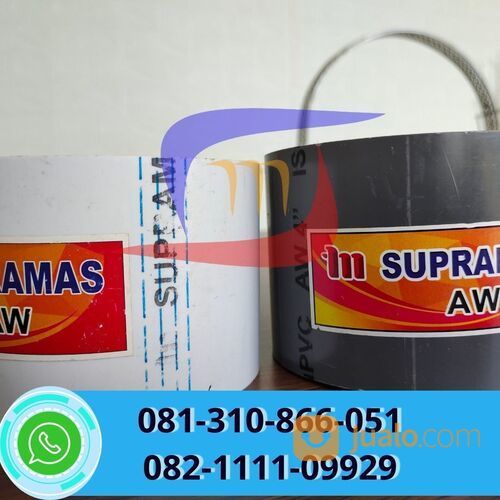 Distributor Resmi Pipa Pvc Supramas Abu Abu Dan Putih Panjang 4 Meter ...