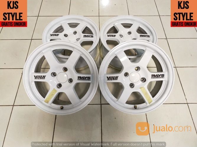 Velg Second Racing Rays Volk R15 Lebar 7 ET 35 Pcd 4X100 White di Kota ...