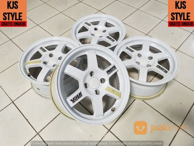 Velg Second Racing Rays Volk R15 Lebar 7 ET 35 Pcd 4X100 White di Kota ...