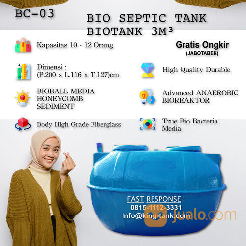 BIOTANK Septic Tank 3000 Liter / 3m3 di Kota Jakarta Barat, DKI Jakarta ...