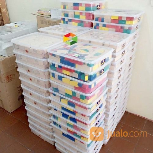 Sentra Balok Jogja Mainan Kayu Anak PAUD TK PDK Mini Pinus di Kota ...