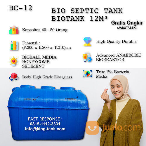 Septic Tank BIOTANK BIO 12000 Liter / 12m3 di Kota Jakarta Barat, DKI ...