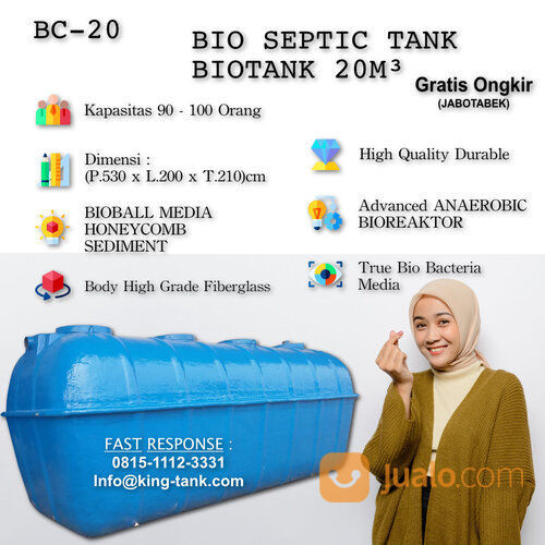 Septic Tank BIOTANK BIO 20000 Liter / 20m3 di Kota Jakarta Barat, DKI ...