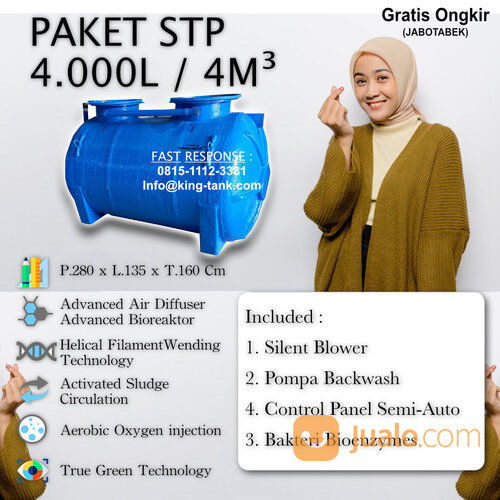STP BIOTECH Tangki 4000 Liter / 4m3 di Kota Jakarta Barat, DKI Jakarta ...