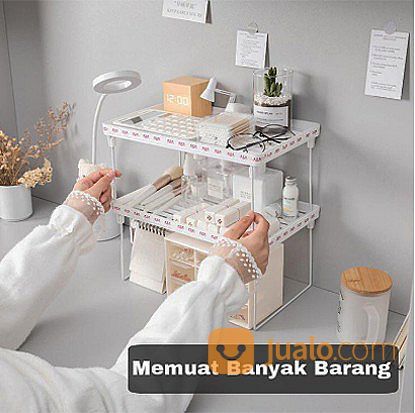 Rak Meja Stationery Lipat Desktop Storage Rack Kantor Tempat ...