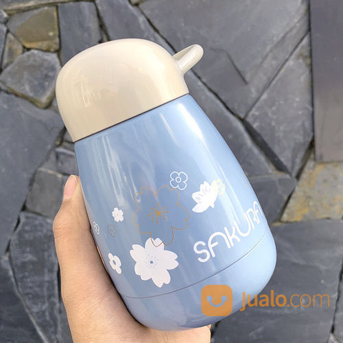 Botol Keramik Tutup Gagang |Botol Motif Sakura |Botol Mini Simple di ...