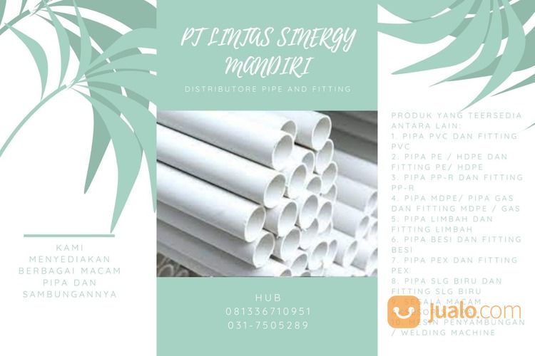 PIPA PVC MURAH DAN BERKUALITAS di Kab. Solok, Sumatera Barat | Jualo.com