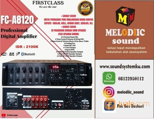 Ampli Mixer Firstclass FC-A8120 di Kota Yogyakarta, Yogyakarta | Jualo.com
