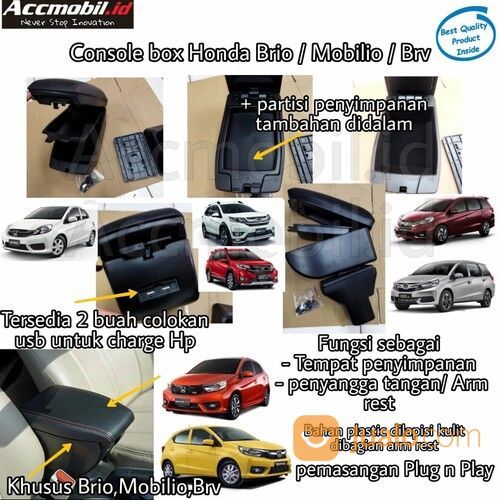 Console Box Consule Box Arm Rest Khusus Brio Mobilio Brv di Kota ...