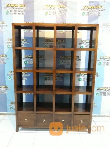 Rak Buku Jati Minimalis di Kota Jakarta Selatan, DKI Jakarta | Jualo.com