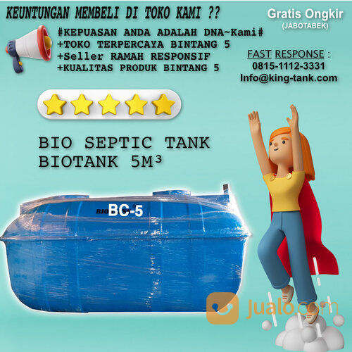 Tangki Septic Biotank 5000 Liter / 5m3 di Kota Jakarta Barat, DKI ...