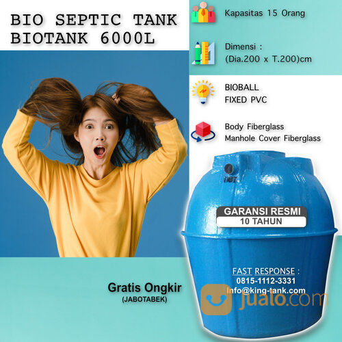 Tangki BIOTECH RC Septictank Vertikal 6000 Liter / 6m3 di Kota Jakarta ...