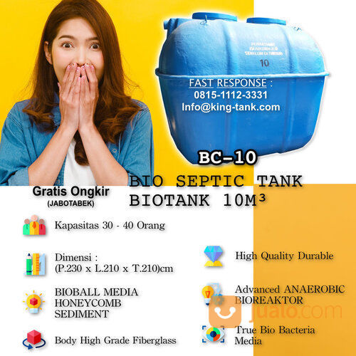 Tangki BIOTECH Septic 10000 Liter / 10 M3 di Kota Jakarta Barat, DKI ...
