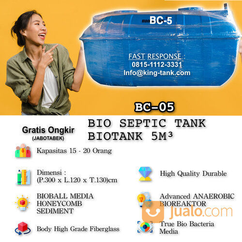 TANGKI Septic Tank BIO BIOTECH 5000 Liter / 5 M3 di Kota Jakarta Barat ...