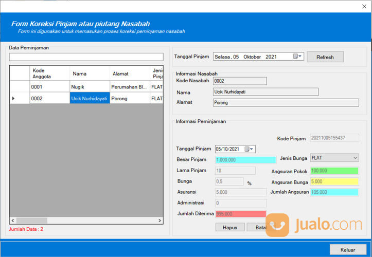 Software Koperasi Simpan Pinjam Terbaru Theksp Full Version Di Kota
