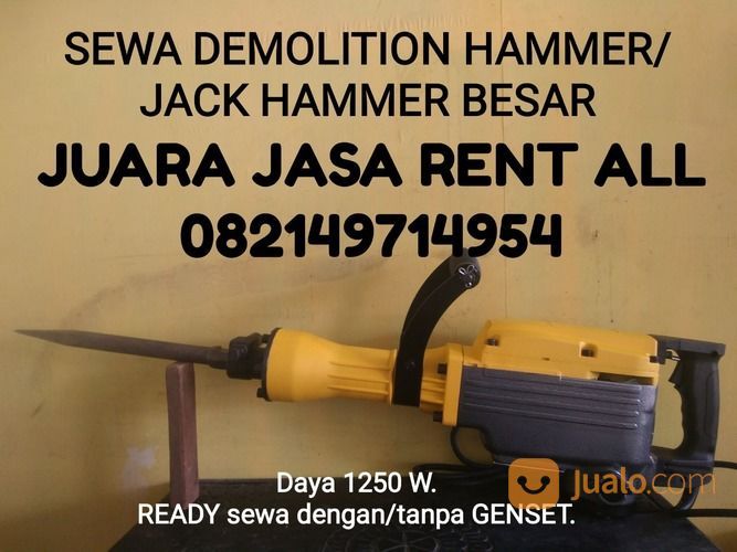BANGIL Rental Sewa Jack Hammer Besar Jack Drill Demolition Hammer di ...