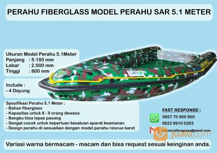 PERAHU DAYUNG MODEL PERAHU KARET / PERAHU SAR di Kota Jakarta Selatan ...