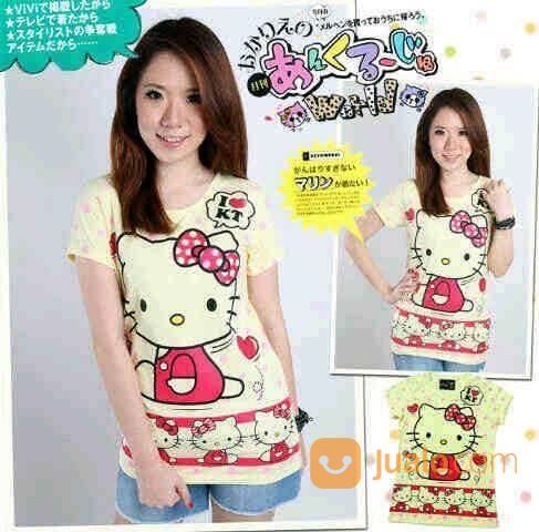 Hello Kitty Kaos Wanita Biru Dan Kuning di Kota Bandung, Jawa Barat | Jualo.com