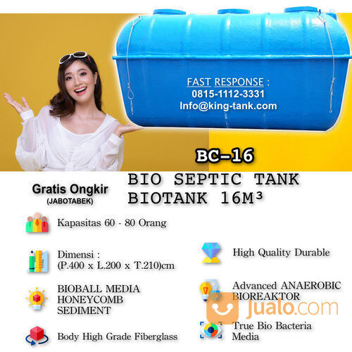 Tangki Septic Tank BIOTANK 16000 / 16 M3 di Kota Jakarta Pusat, DKI ...