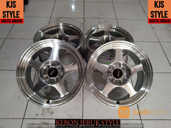 Velg Mobil Bekasan Racing Spoon R15x7 ET 8 Pcd 4x100 Kondisi 80% di ...