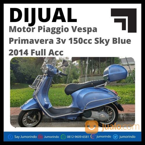 Murah Motor PIAGGIO VESPA PRIMAVERA 3v 150cc SKY BLUE 2014 FULL ACC di ...