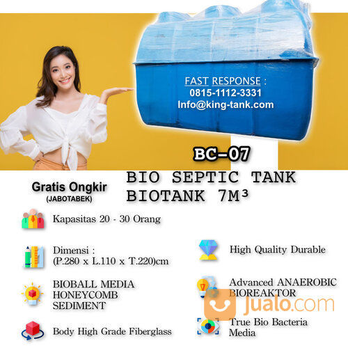 Tangki BIOTECH BIOTANK 7000 Liter / 7 M3 di Kota Jakarta Selatan, DKI ...