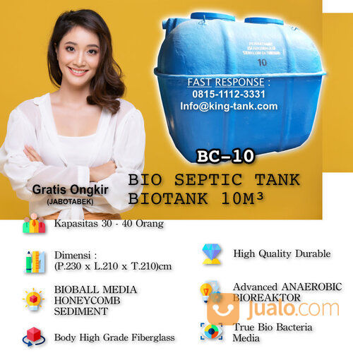 Tangki Septic Tank BIOTANK 10000 / 10m3 di Kota Jakarta Selatan, DKI ...