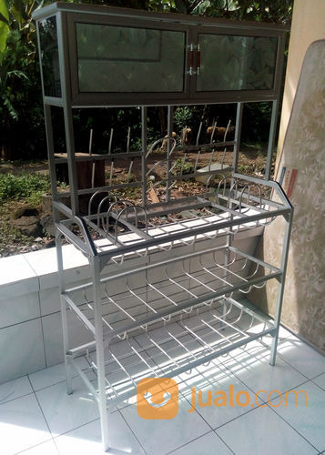 Rak Piring Aluminium 3 Sap Box Atas 2 Pintu 100 di Kab. Sidoarjo, Jawa ...