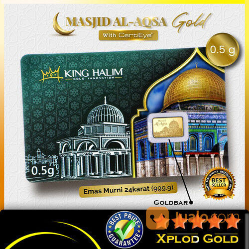 Emas Logam Mulia King Halim Masjid Al Aqsa 0.5 Gram Xplod Gold Toko ...