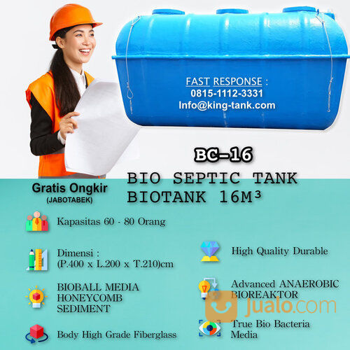 Septic Tank Tangki BIOTANK 16000 / 16 M3 di Kota Jakarta Barat, DKI ...