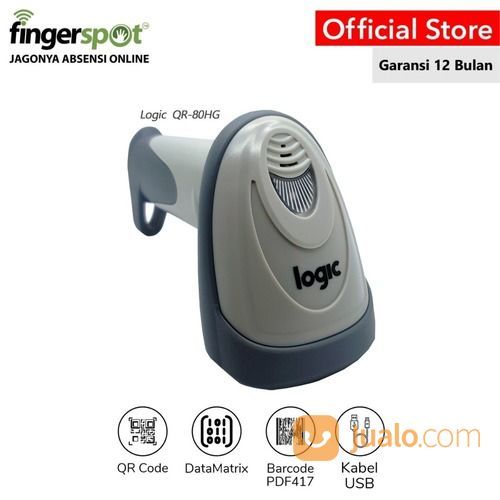 Barcode Scanner QR Code Logic QR-80HG - Otomatis Scan - Bisa Scan QR di ...