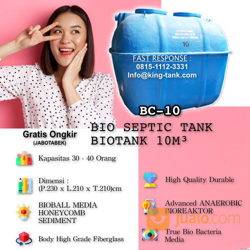 BIOTANK Tangki BIOTECH BIOFIL 10000 Liter / 10m3 di Kota Jakarta Barat ...