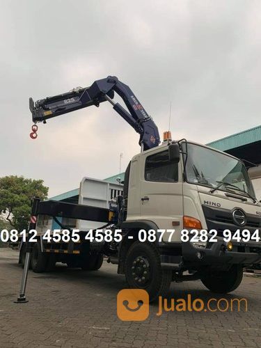 Hino Truck Crane Mobile TMC Foco Truk Boom Truck Hiab Crane di Kab ...