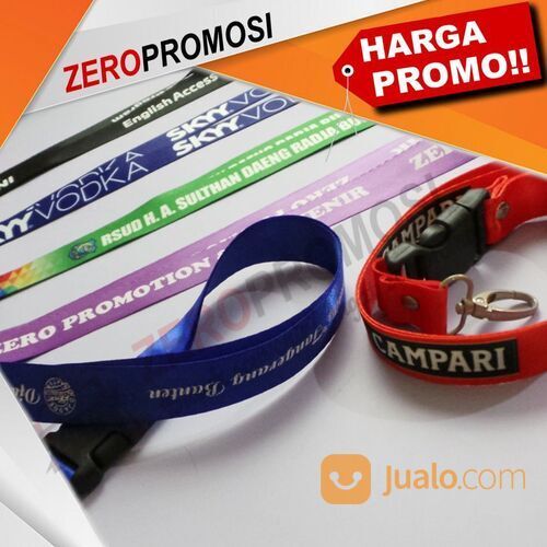 Souvenir Tali ID Card Lebar 2,5cm Custom Logo Dengan Stopper di Kota ...