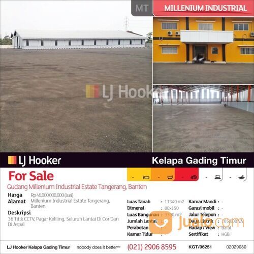 Gudang Millenium Industrial Estate Tangerang, Banten di Kab. Tangerang ...