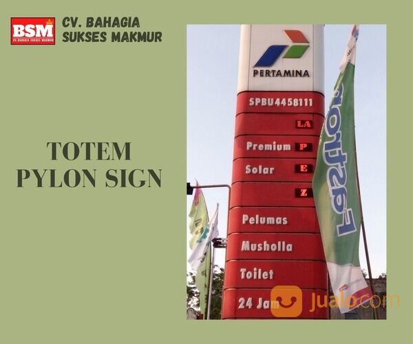TOTEM PERTAMINA PYLON SIGN SPBU di Kab. Tangerang, Banten | Jualo.com