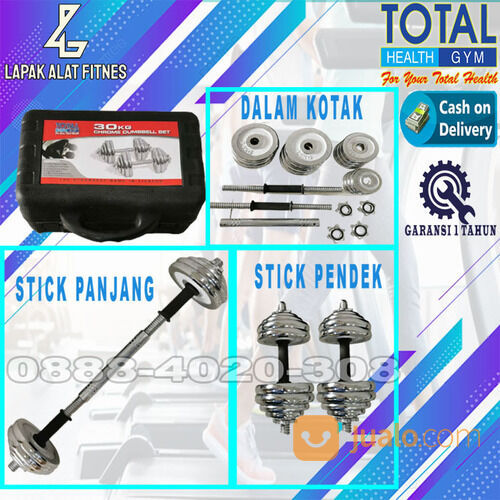 Alat Olahraga Dumble Set 30kg Total Fitness Ori | Barbel Murah ...