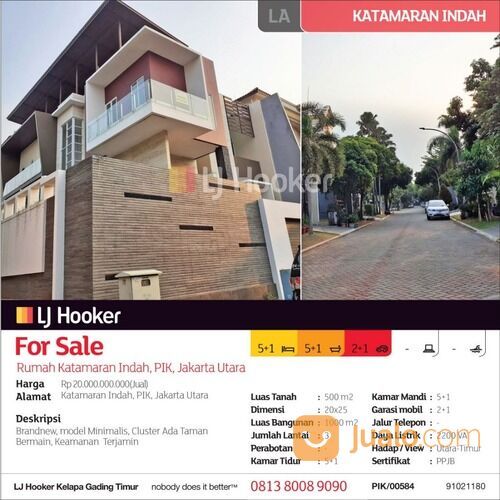 Rumah Katamaran Indah, PIK, Jakarta Utara di Kota Jakarta Utara, DKI Jakarta | Jualo.com