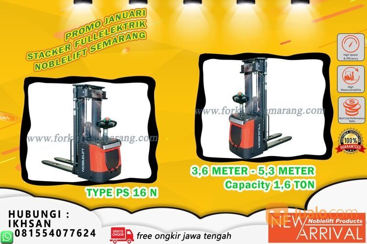 Elektrik Stacker / Stacker Elektrik Noblelift Semarang Kapasitas 1,6 ...
