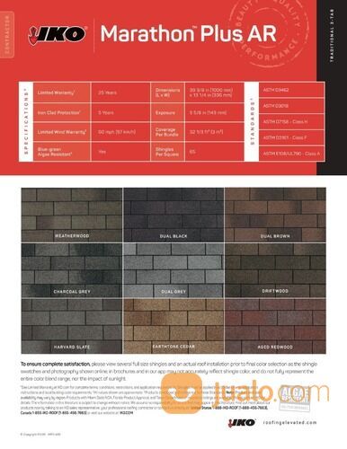 GENTENG ASPAL BITUMEN IKO MARATHON AR25 di Kota Jakarta Selatan, DKI Jakarta | Jualo.com