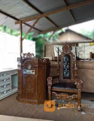 Mimbar Masjid Khutbah Podium Wajek Kursi Raja Kayu Jati 182 di Kota ...