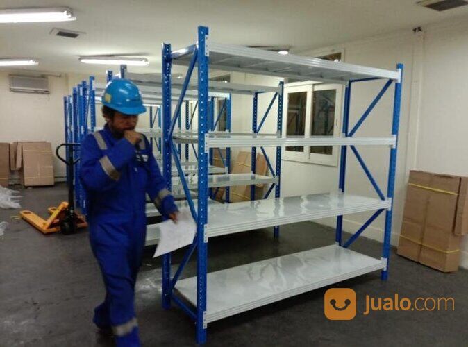 Rak Gudang Pabrik / Rak Besi Light Duty Kapasitas 250 Kg Perlevel ...