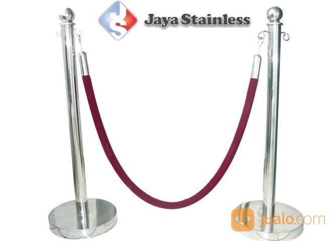Tiang Antrian Tali Bludru / Tiang Pembatas Antrian di Kota Jakarta ...